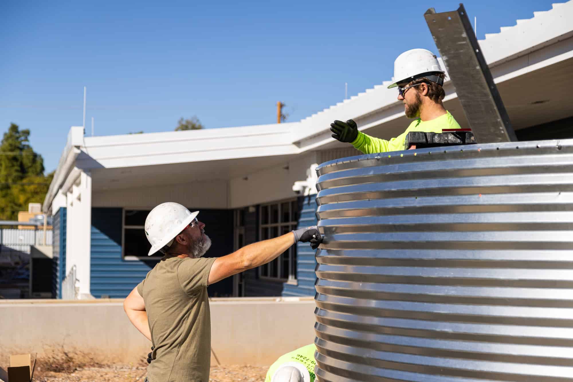 Steel Culvert Cisterns - Southern Arizona Rain Gutters